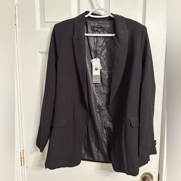 Truth | Jackets & Coats | Truth By Republic Womans Black Oversized ...